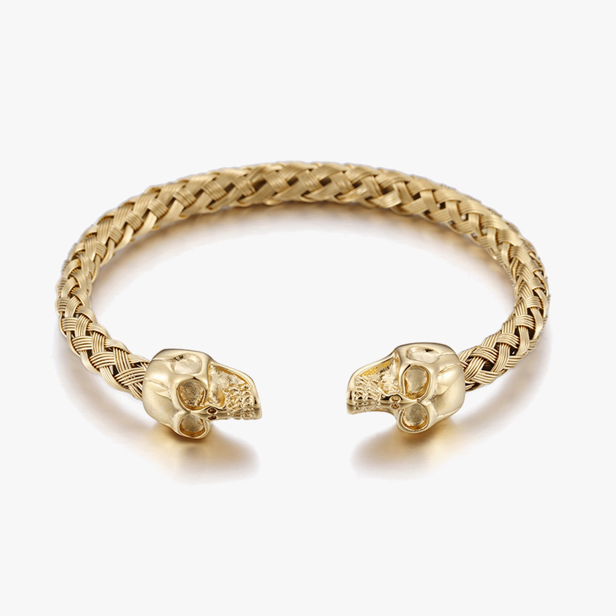 Gold Skull Bangle